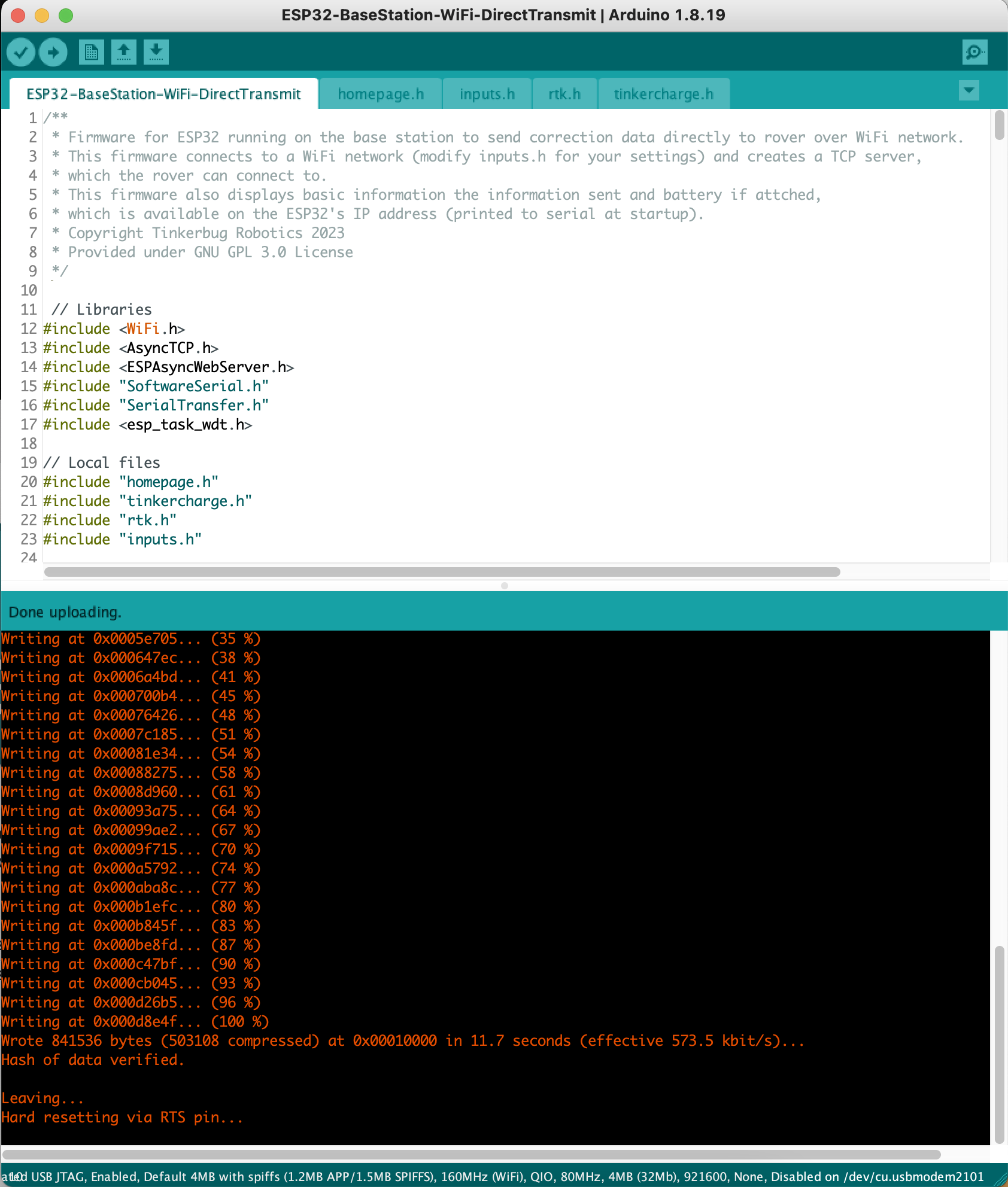 WiFi Base Station and Rover – Tinkerbug Robotics