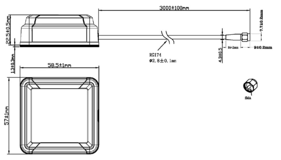 L1/L2/L5 High Gain Multi-GNSS Antenna – Tinkerbug Robotics